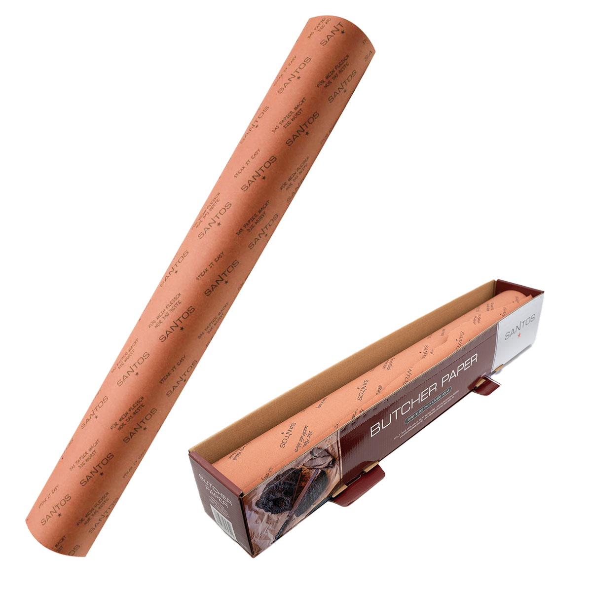 SANTOS original Pink Butcher Paper Rolle - 60cm x 45m - festes ...