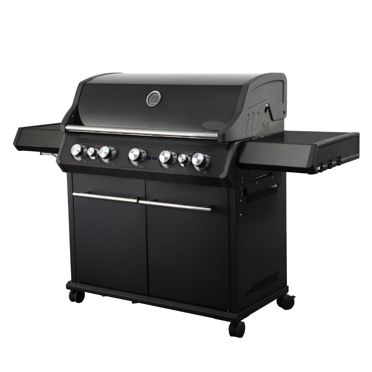 Santos Gasgrill S 518 Schwarz 5 Brenner 800 °c Heckbrenner