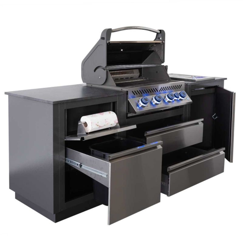 Napoleon Oasis Compact 105 Outdoor Küche mit Einbaugrill P500 und ...