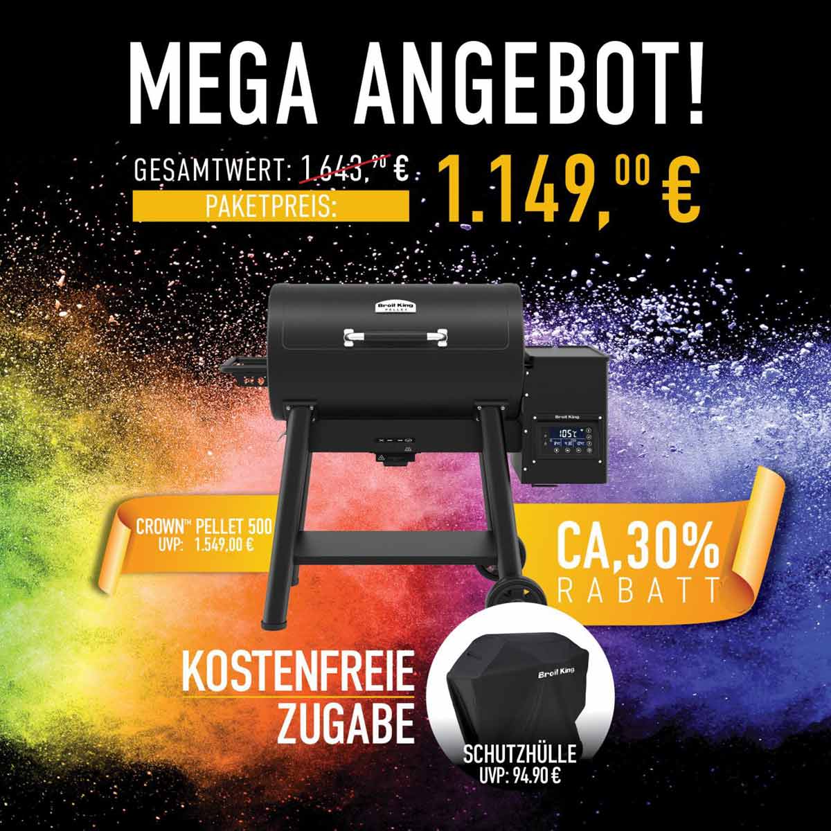 Broil King Crown Pellet 500 | Promo Aktion | inkl. Abdeckhaube ...