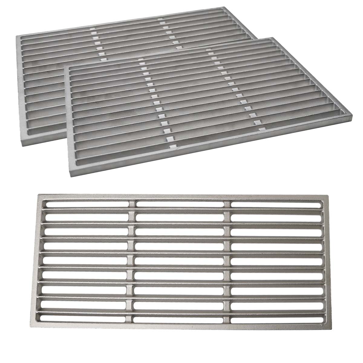 SANTOS Edelstahl-Guss-Grillrost Set - Edelstahlguss - passend für Napoleon Rouge 525er ...